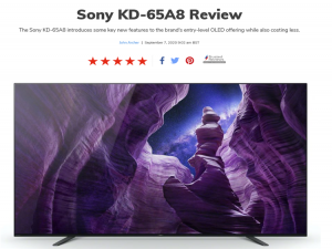 Trusted Review 五星评测索尼OLED电视A8H - 热点科技 - ITheat.com